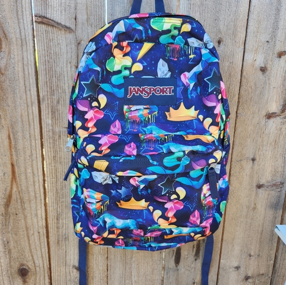 Jansport | Bags | Jansport Superbreak Prints Backpack Rainbow Mania Os ...